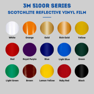 3m 5100 Reflective Vinyl | Gold Reflective Tape | ASP